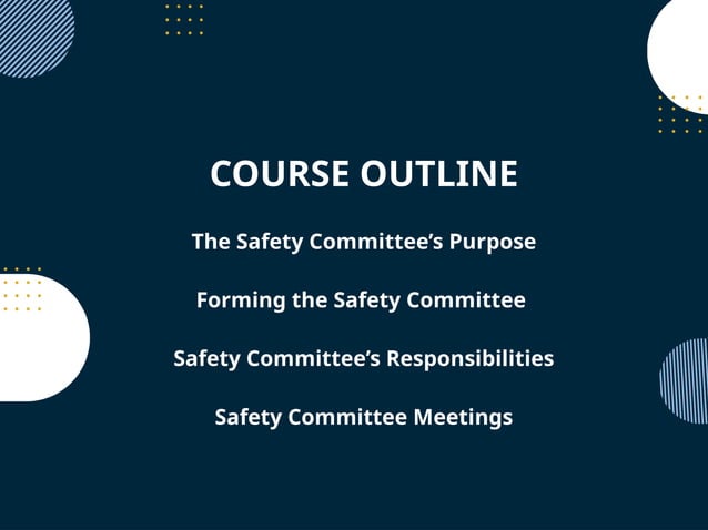 Safety Committee Formation 2024 PowerPoint | PPTX