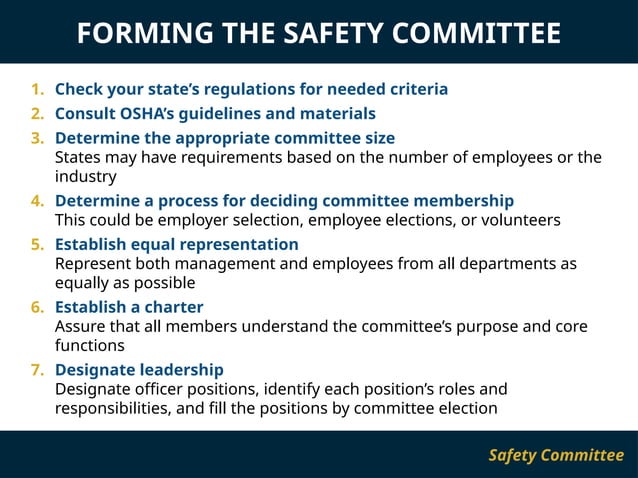 Safety Committee Formation 2024 PowerPoint | PPTX