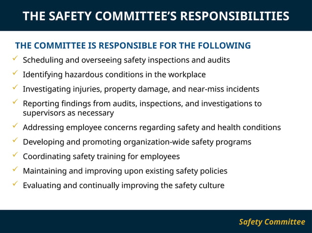 Safety Committee Formation 2024 PowerPoint | PPTX