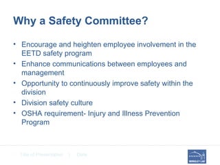 Safety Committee Orientation Training.ppt