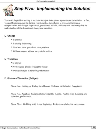 Safety committee problem solving | PPTX