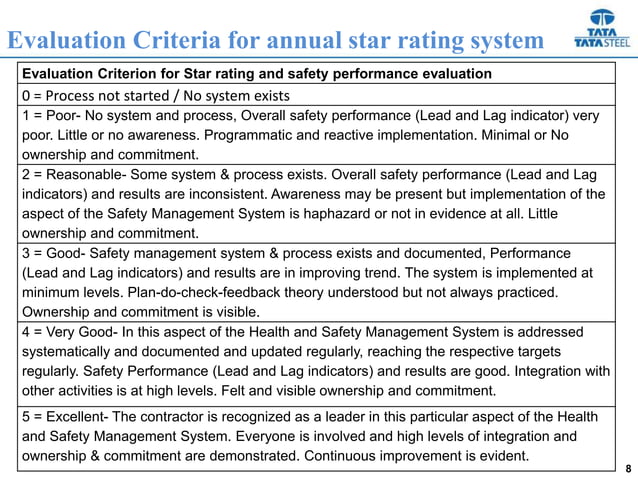 Safety competency training - star rating system1.ppt