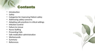 safety concerns in healthcare setting.pptx