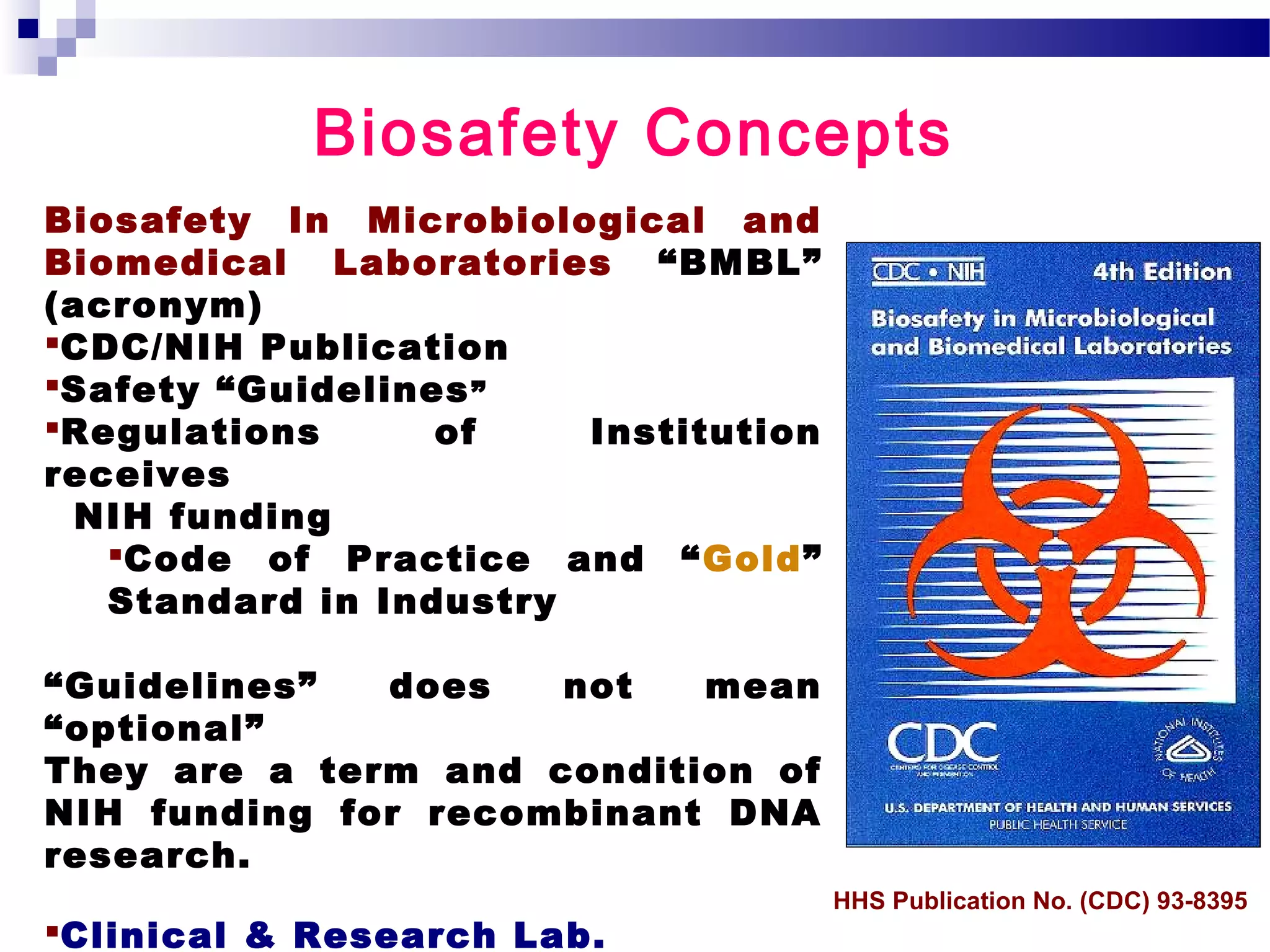 Safety considerations and guidelines veterinary microbiology laboratory ...