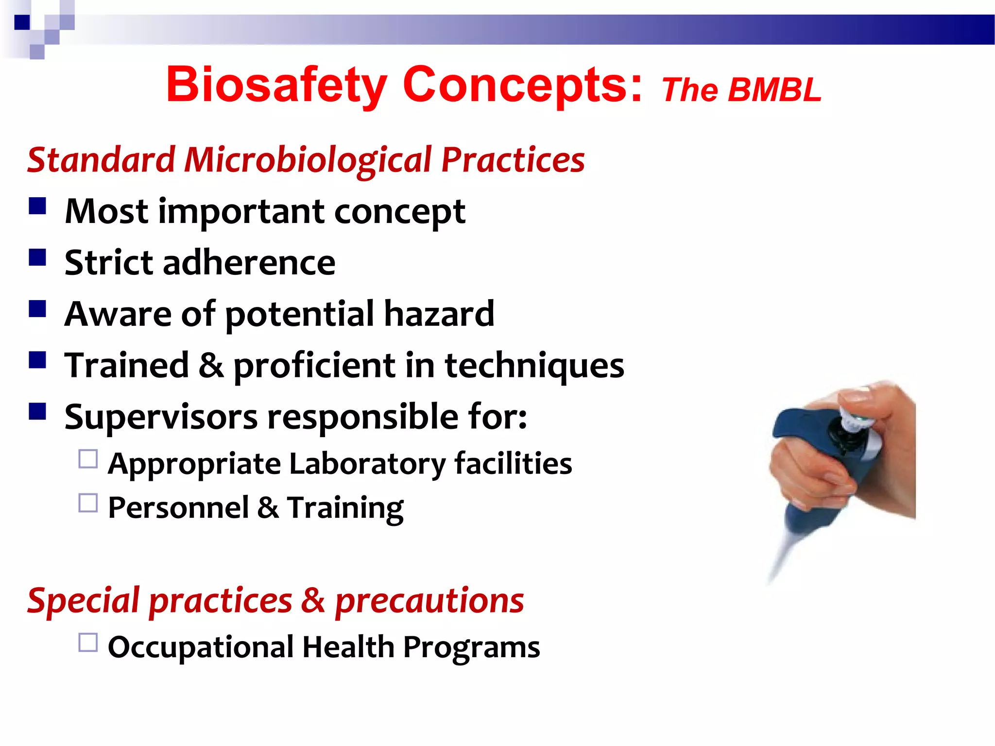 Safety considerations and guidelines veterinary microbiology laboratory ...