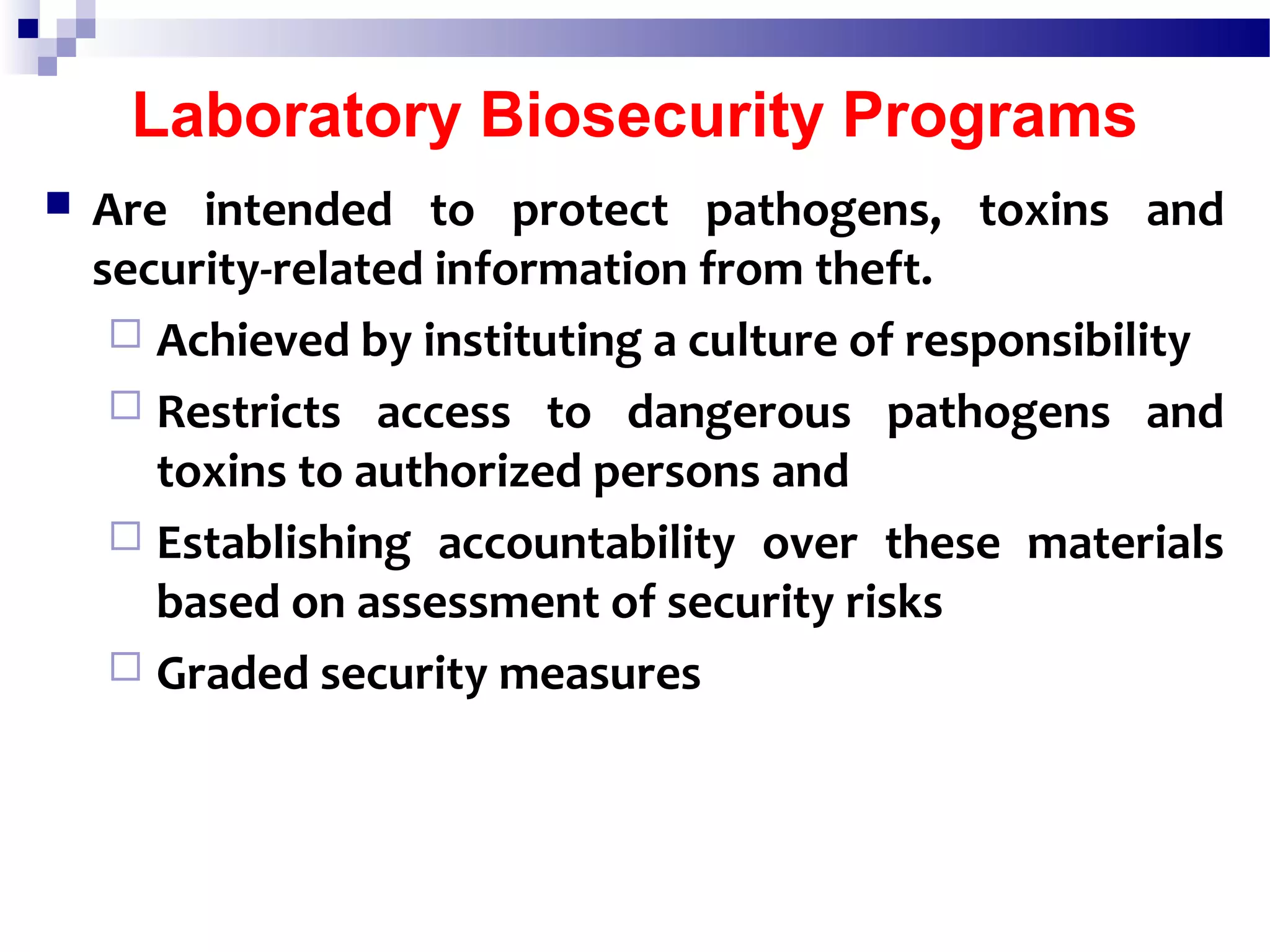 Safety considerations and guidelines veterinary microbiology laboratory | PPT