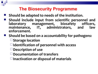 Safety considerations and guidelines veterinary microbiology laboratory ...