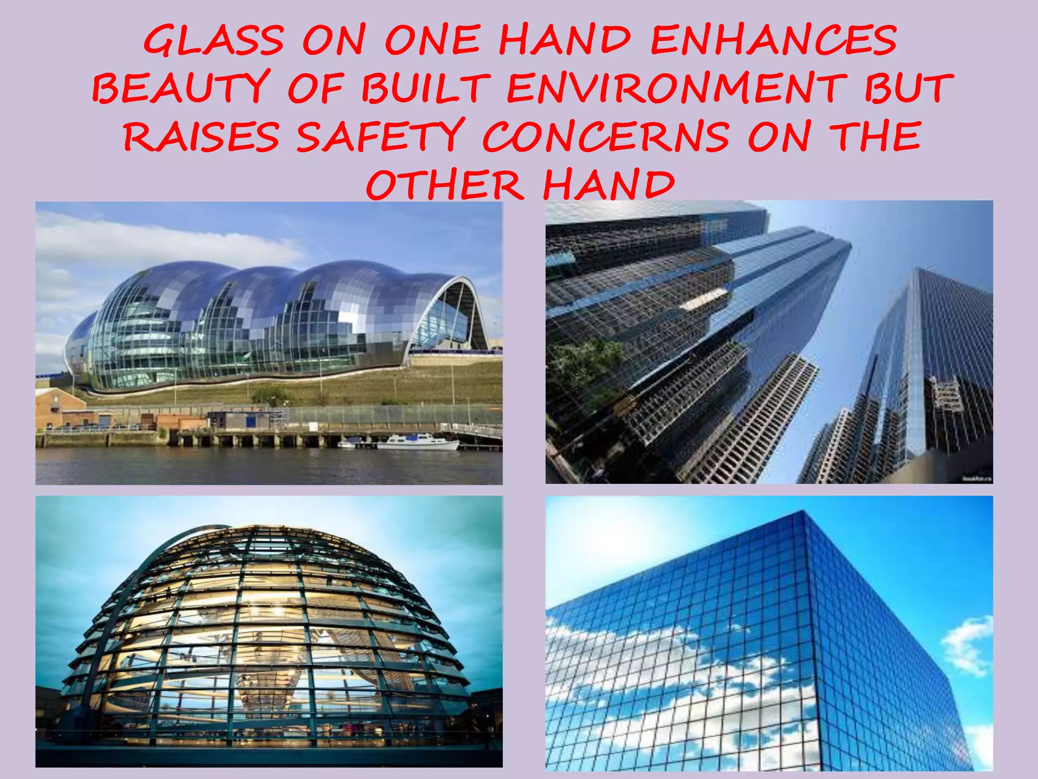Safety considerations for use of glass in buildings | PPTX