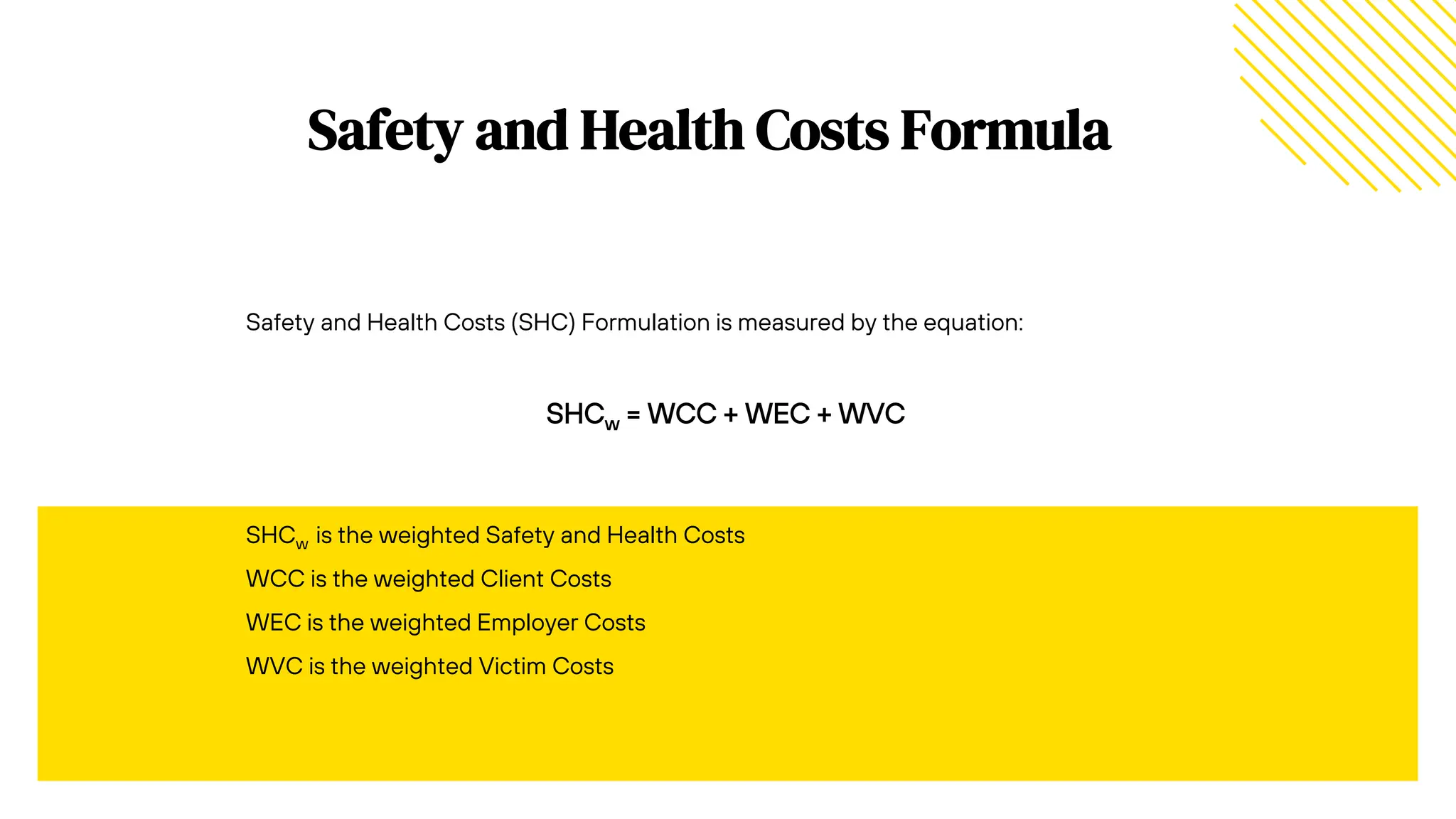 Safety Costs Calculator in power point .pdf