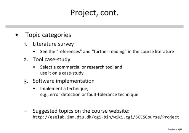 Safety-Critical Embedded Systems Course | PPT