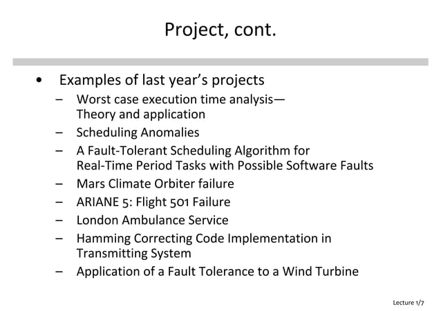 Safety-Critical Embedded Systems Course | PPT