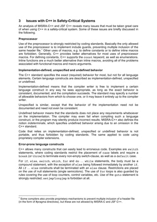 Safety criticalc++ | PDF | Programming Languages | Computing