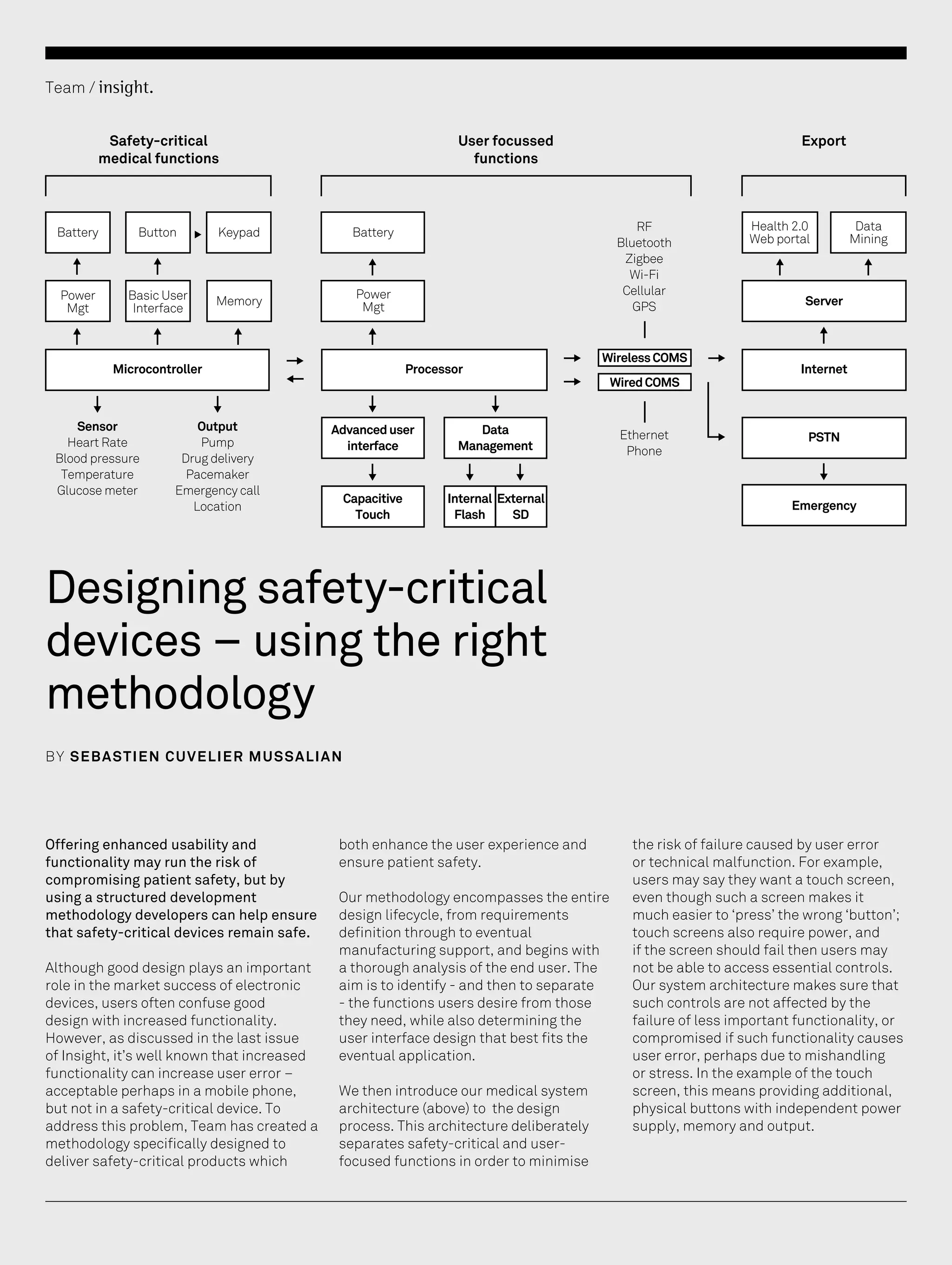 Designing safety-critical devices - using the right methodology ...
