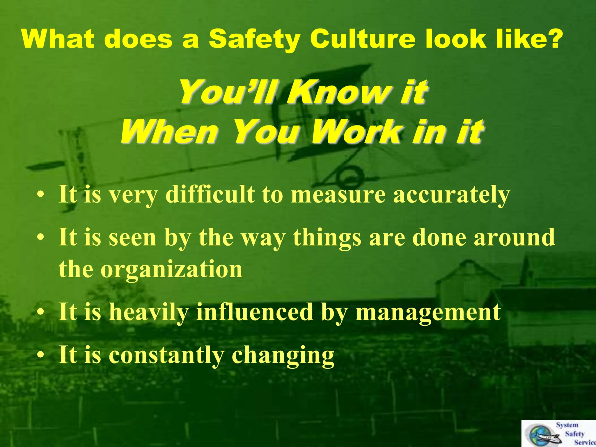 safety culture. What it is and the six steps to achieve it | PPT