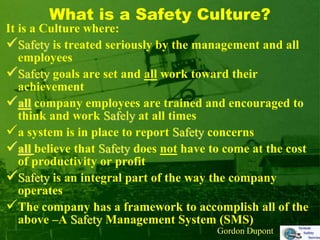 safety culture. What it is and the six steps to achieve it | PPT