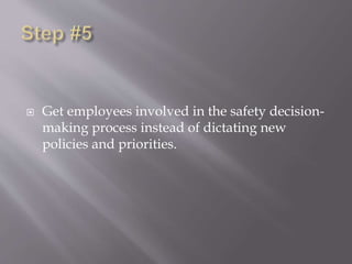 Safety Culture Power Point | PPTX