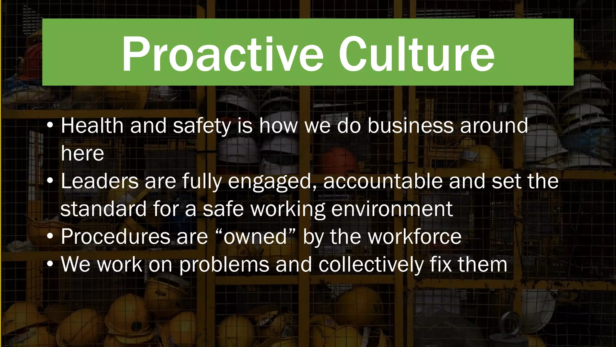 Transforming Safety Culture: From Good to Great | PDF