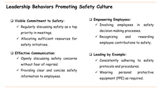 a complete power point presentation Safety Cultures | PDF