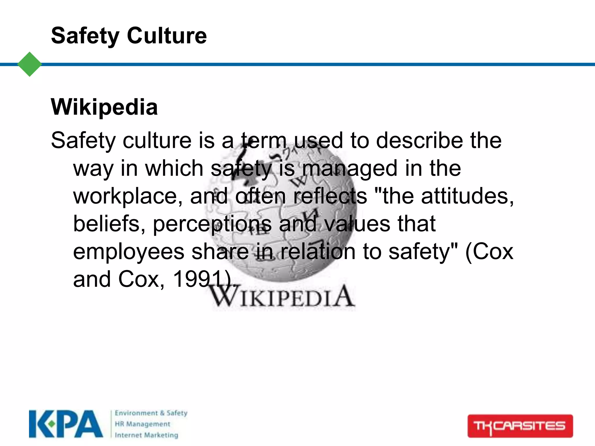 How to Develop a Positive Safety Culture | PPTX