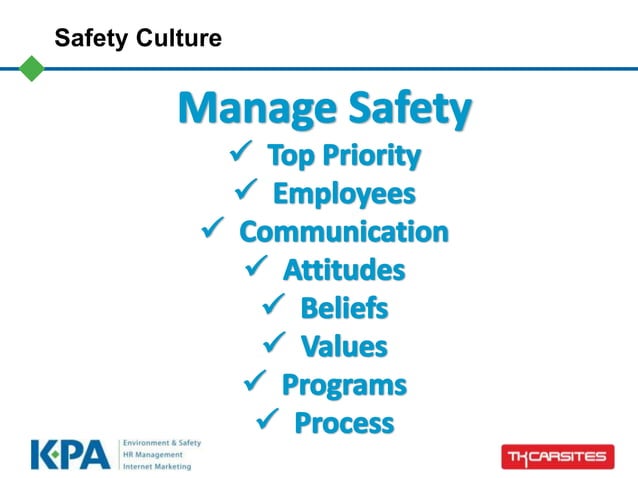 How to Develop a Positive Safety Culture | PPTX | Automotive Industry ...