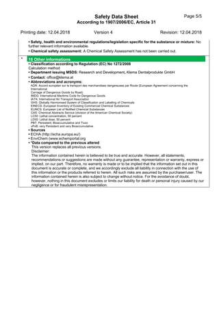 Safety Data Sheet Proceed Powder Ceramics - GC India Dentals | PDF
