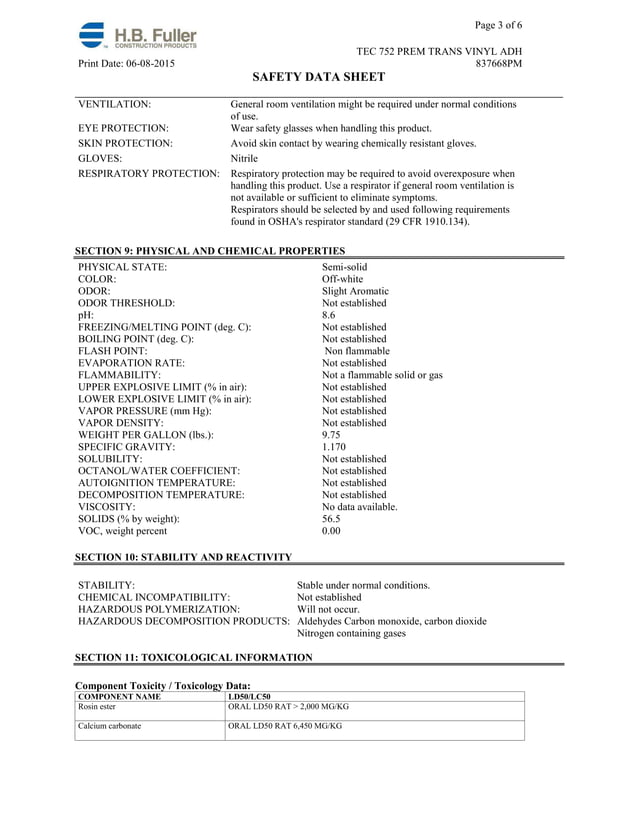 Safety Dat Sheet for Glue.pdf
