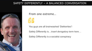 What are the Key Principles of Safety Differently? | PPTX