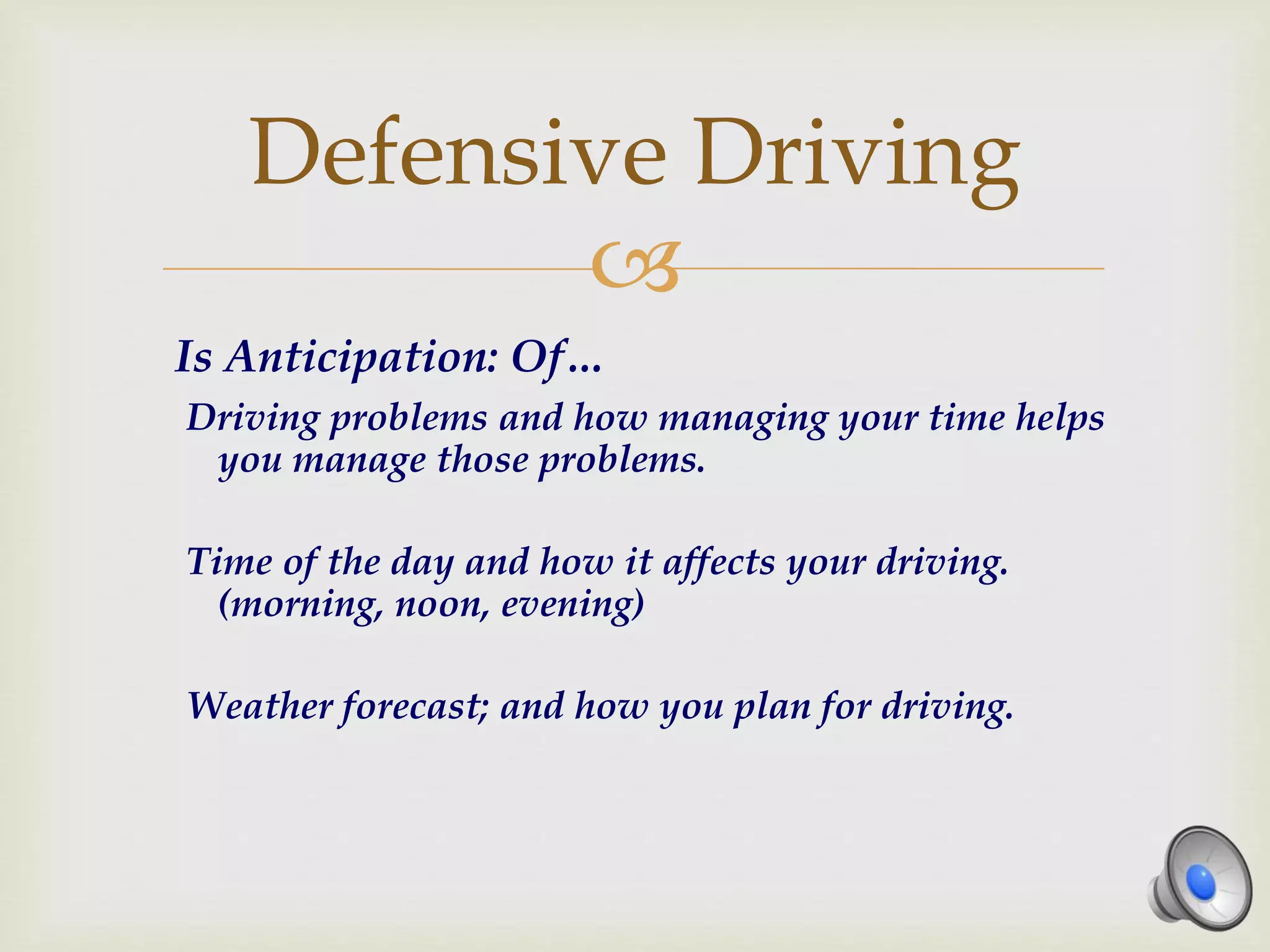 Safety driving presentation | PPT