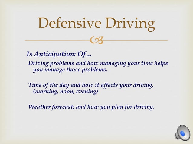 Safety driving presentation | PPSX