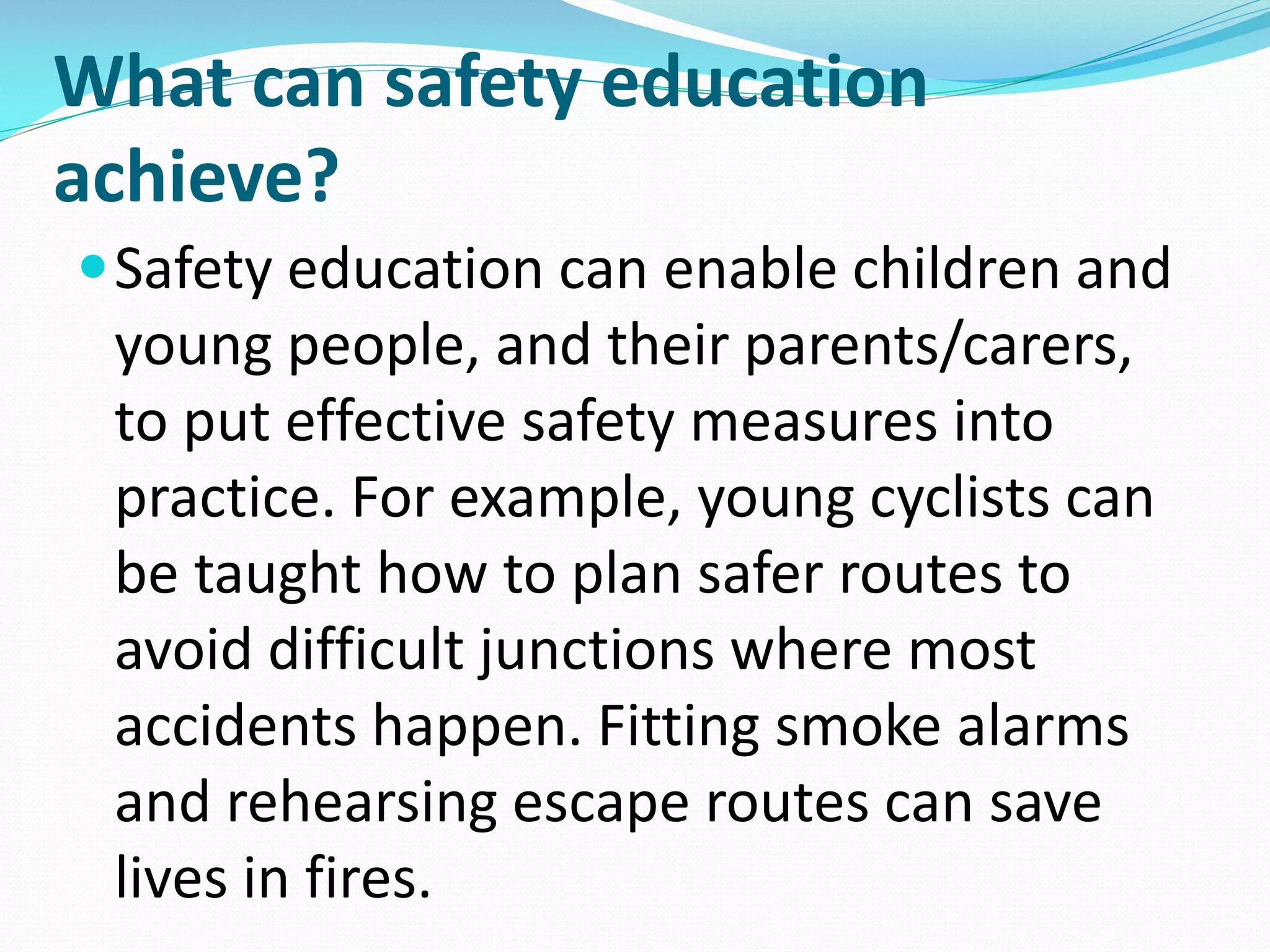 Safety education | PDF