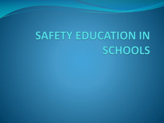 Safety education | PDF
