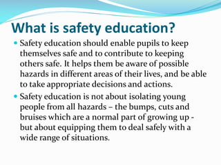 Safety education | PDF