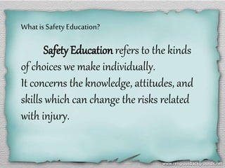 Safety education | PPTX | Email | Internet