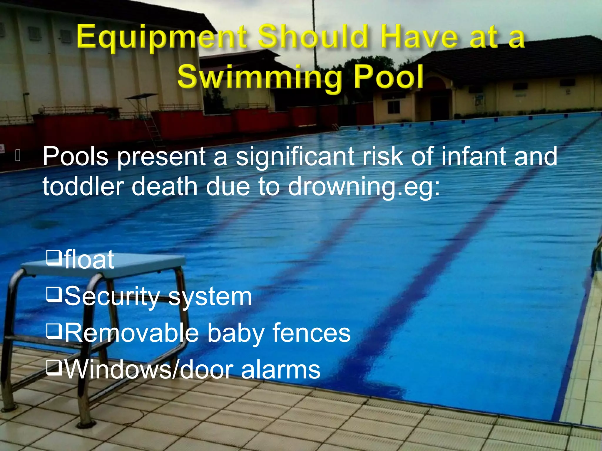 Safety education -swimming pool | PPT
