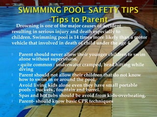 Safety education -swimming pool | PPT