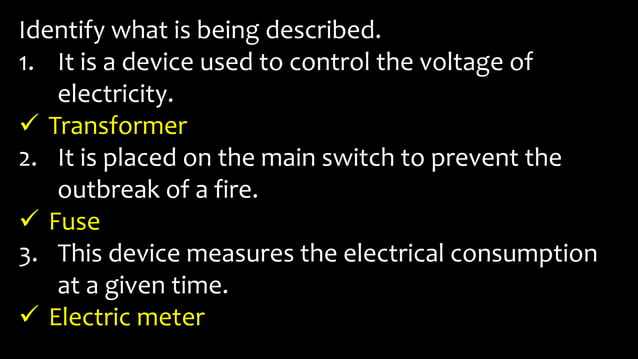 Safety electrical devices | PPTX