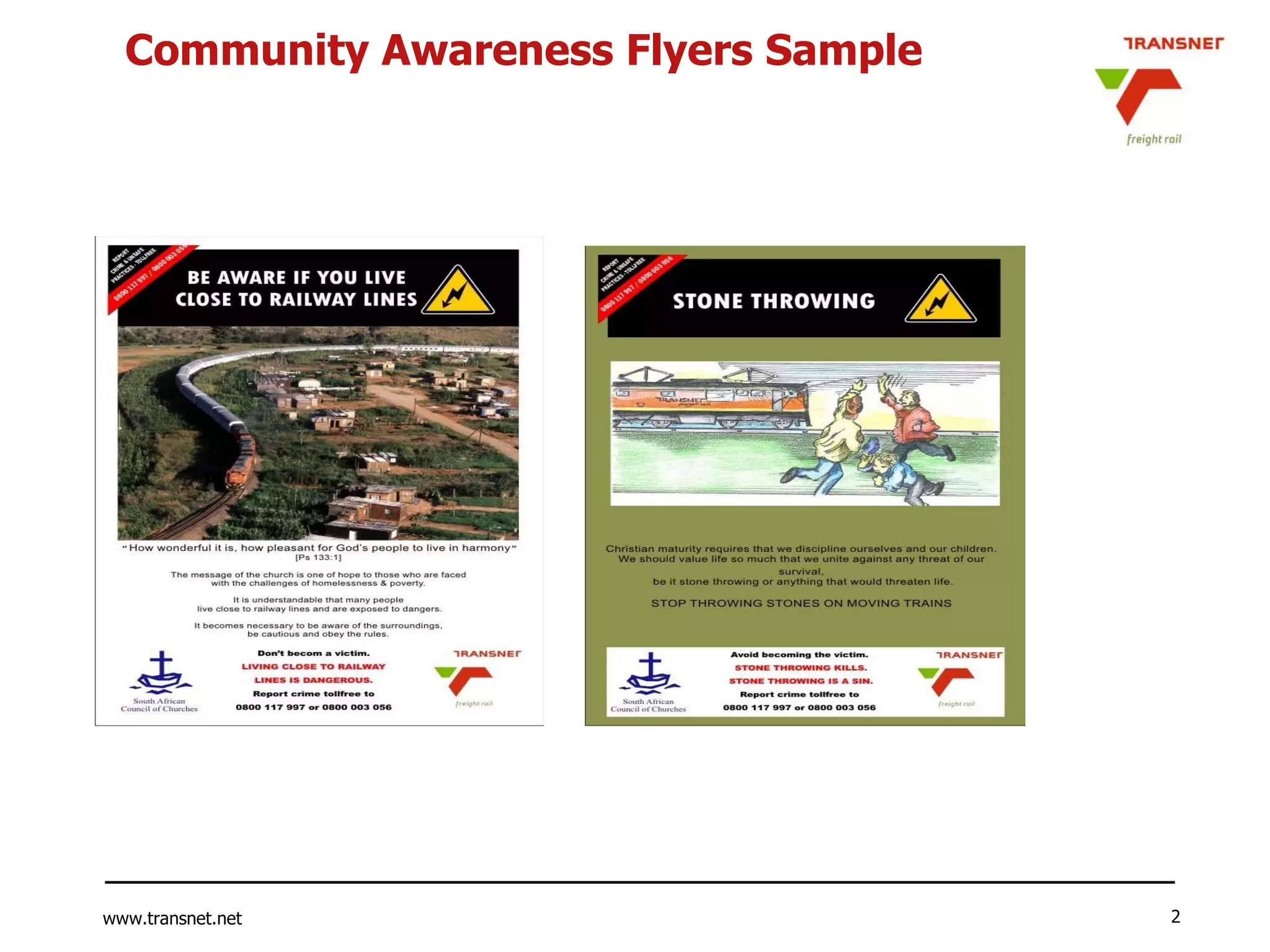 Transnet Freight Rail - Safety elements 2011 | PPT