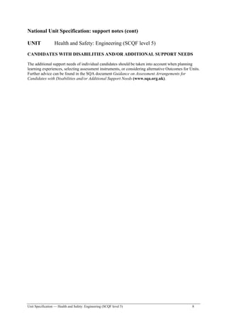 Safety engineering and the environment (scqf level 5) dr2 d34 | PDF | Business | Business and ...