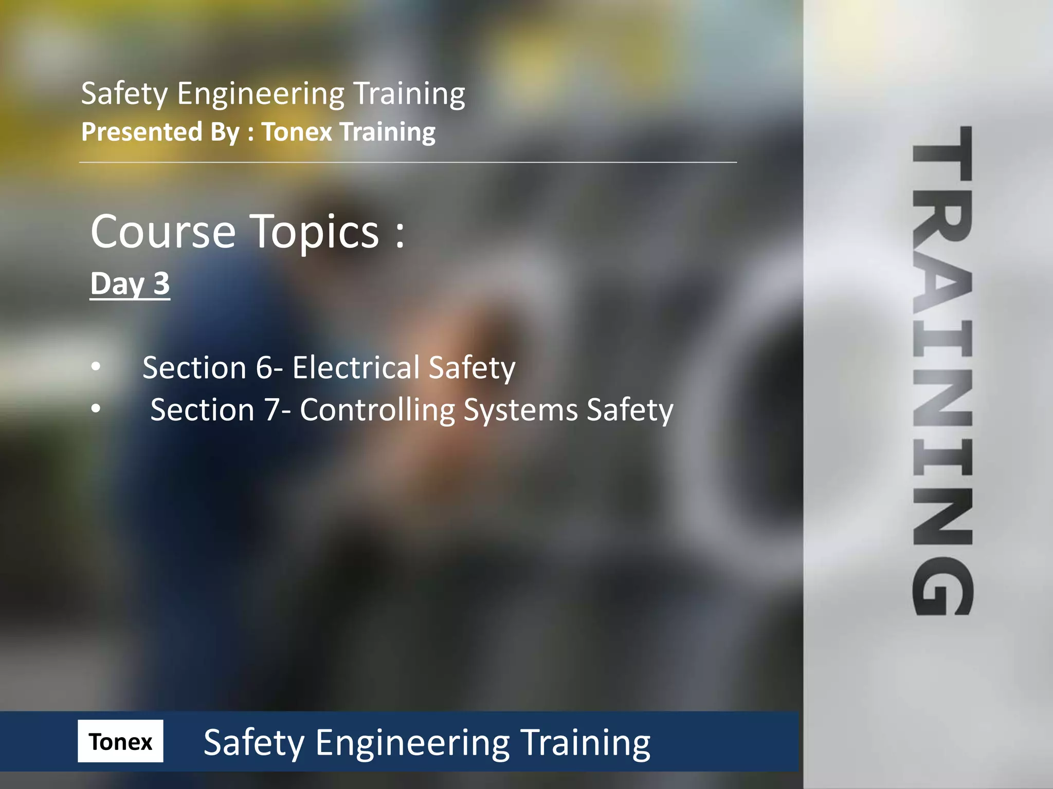 Safety Engineering Training, Learn All The Machinery Safety Regulations ...