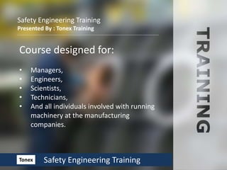 Safety Engineering Training, Learn All The Machinery Safety Regulations ...