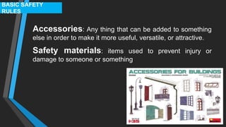 Safety equipment and precautions - English for Civil Engineering | PPTX