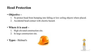 Safety equipment's during construction | PPTX