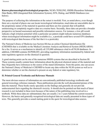 Safety evaluation handbook | PDF