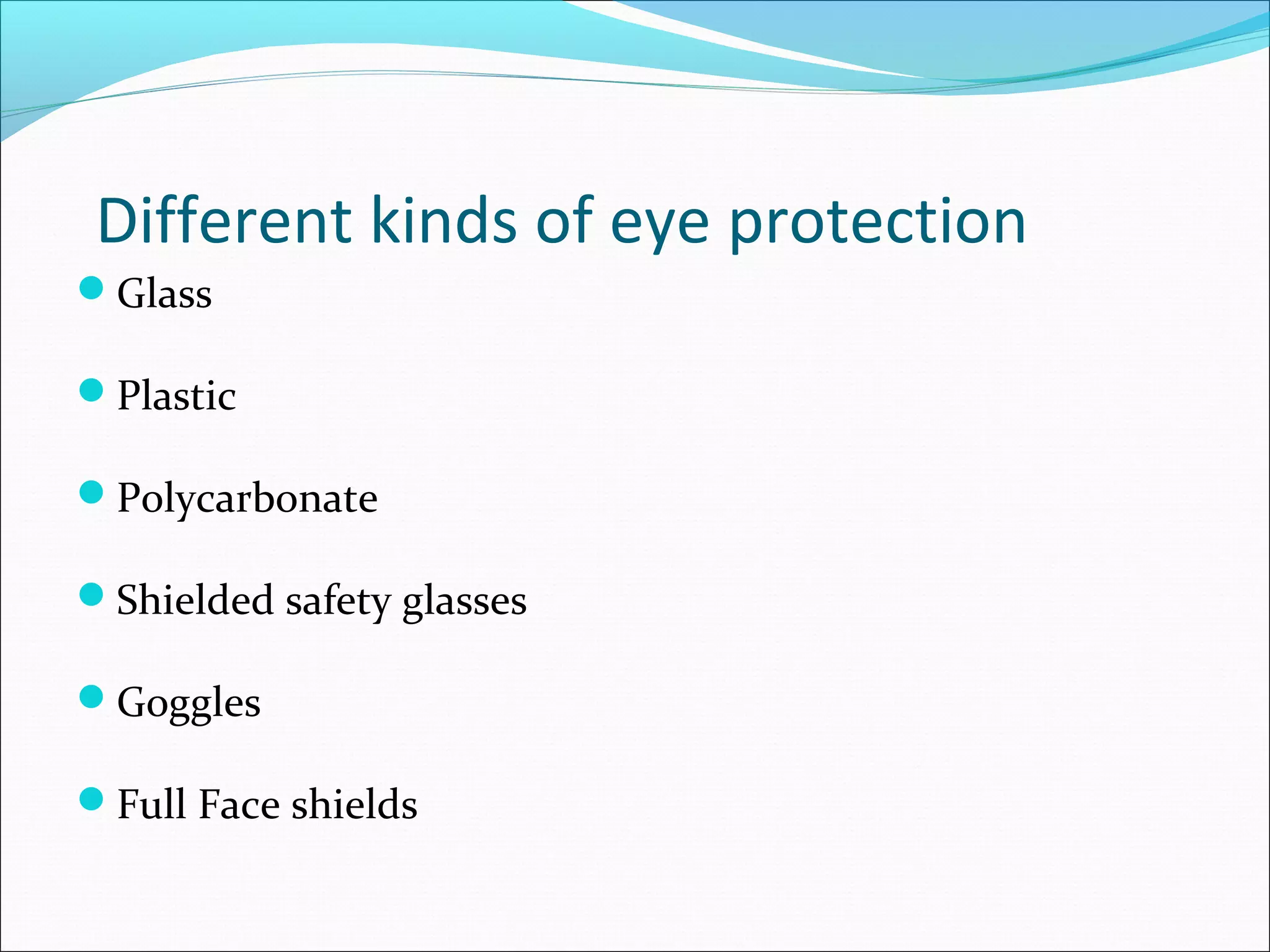 Safety eye wear | PPT