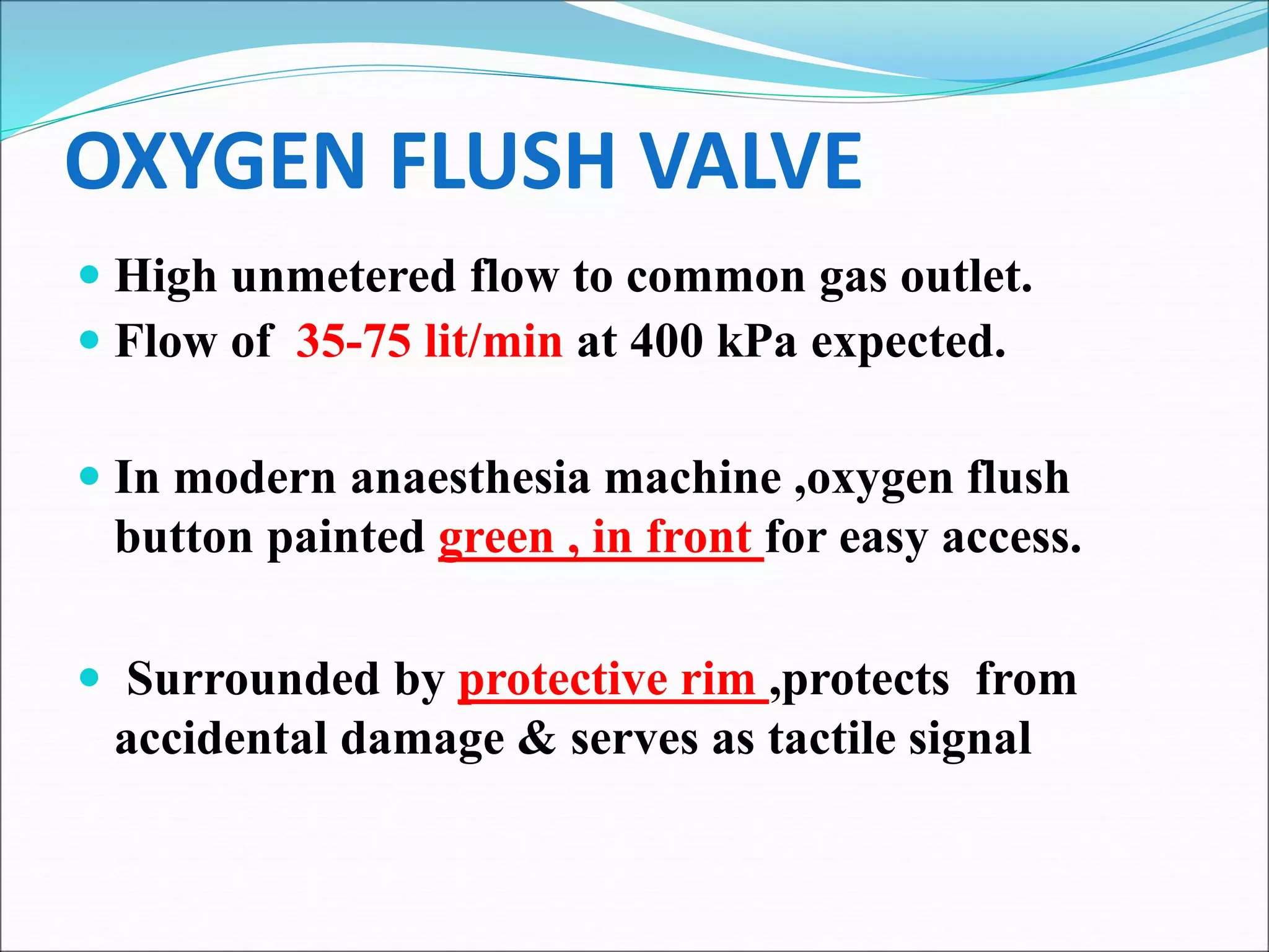 Safety feature of BOYLE'S anesthesia machine | PPT