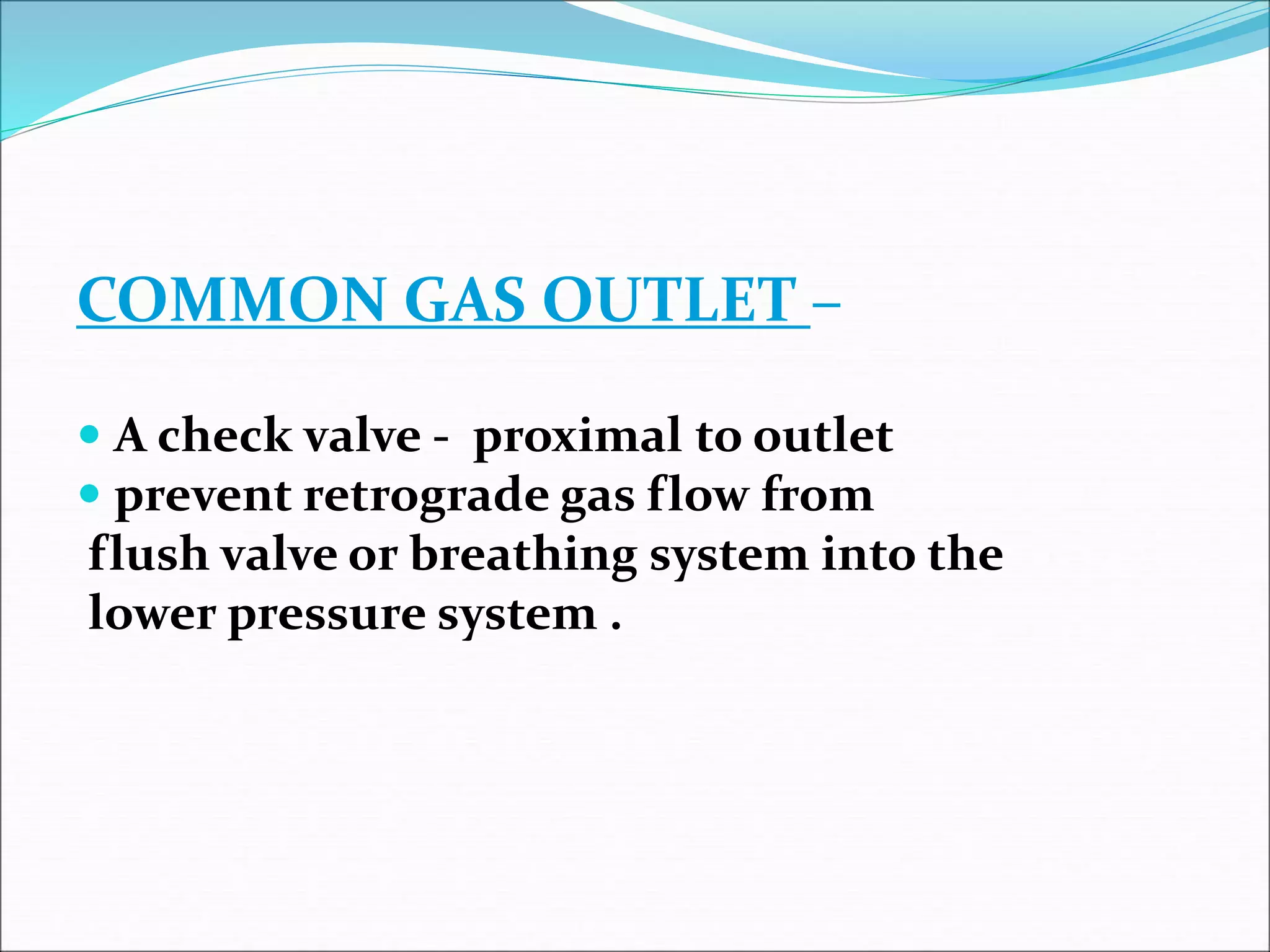 Safety feature of BOYLE'S anesthesia machine | PPT