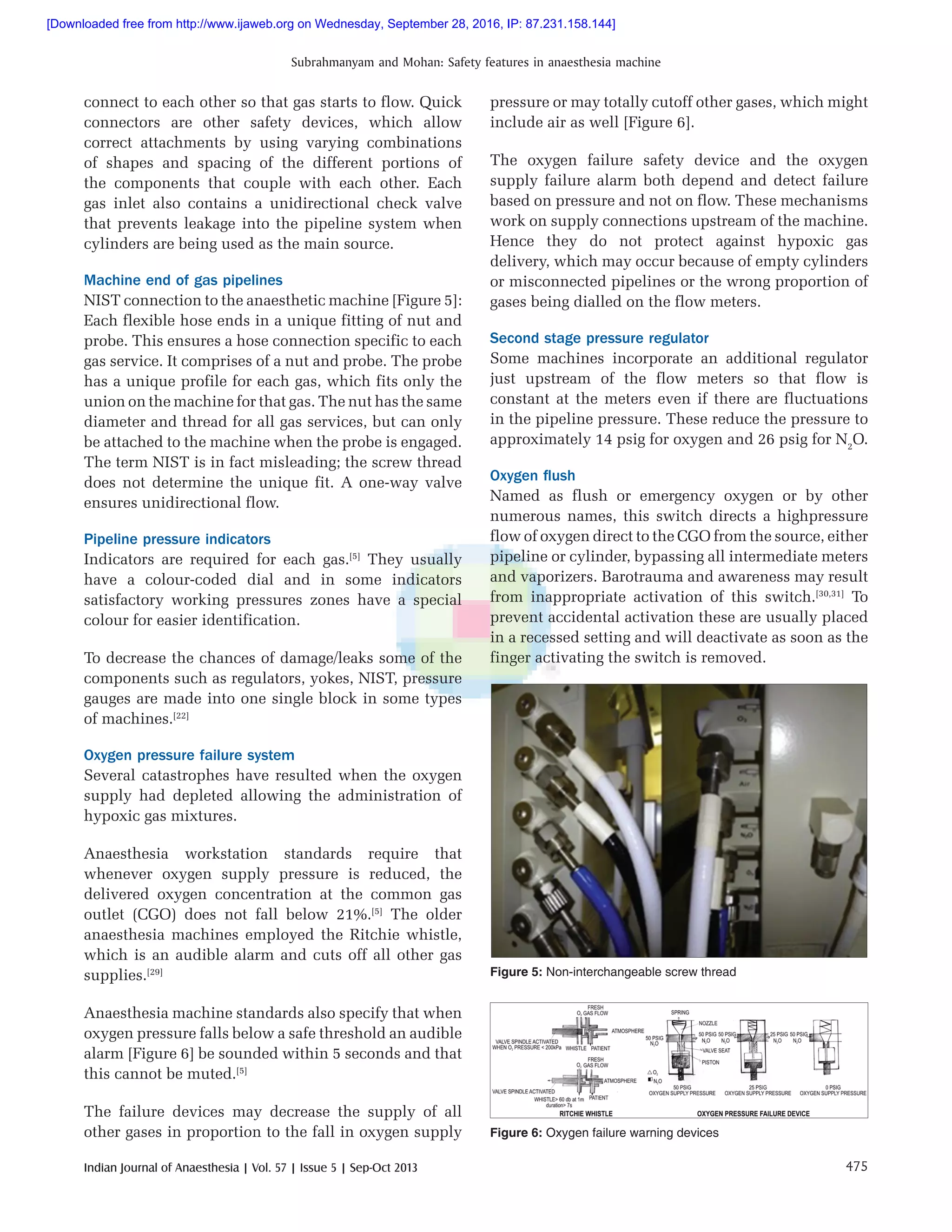 Safety features in_anaesthesia_machine-1 | PDF | Operating Systems ...