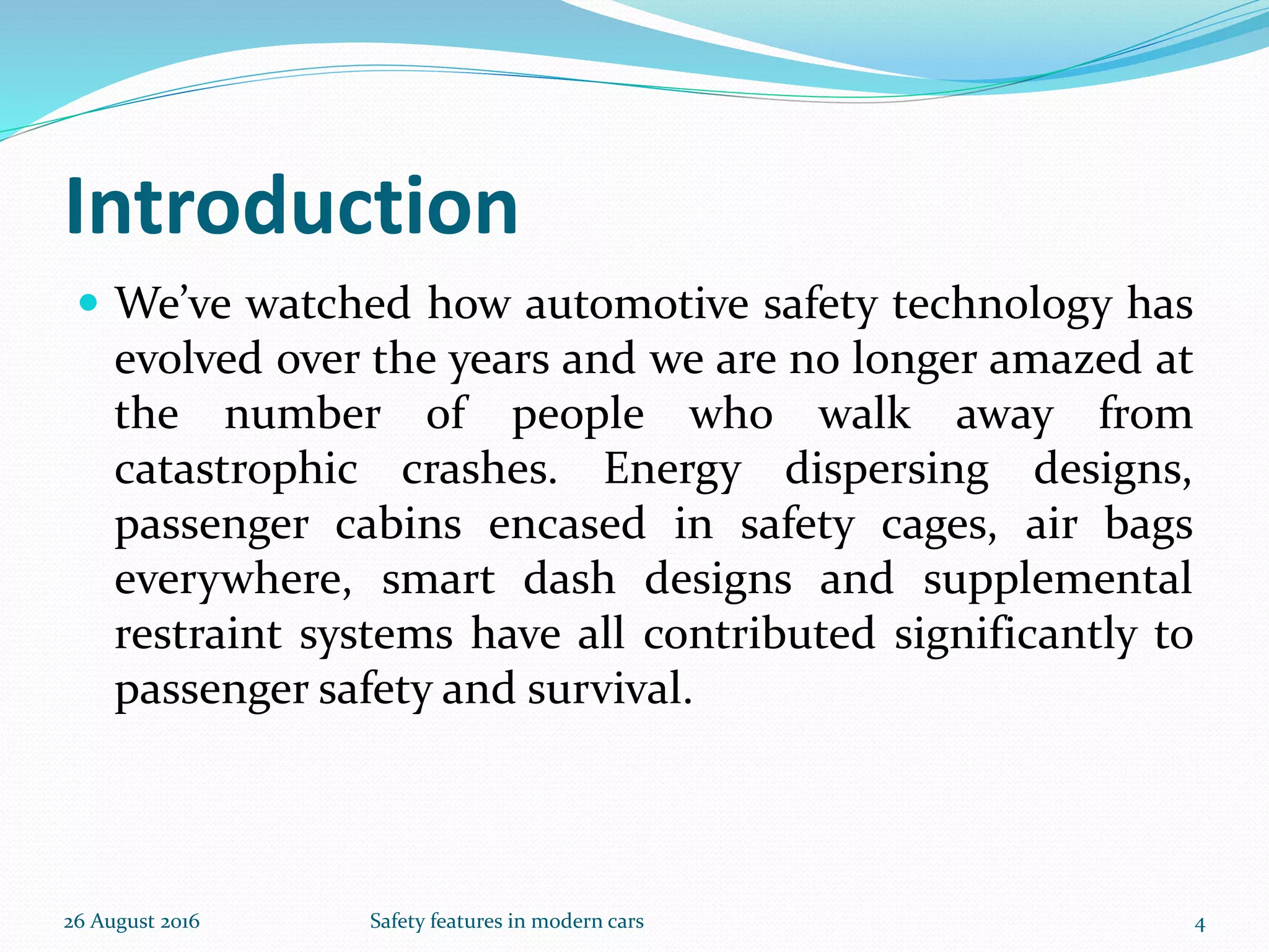 Safety features in our cars | PPTX