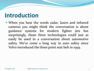 Safety features in our cars | PPTX