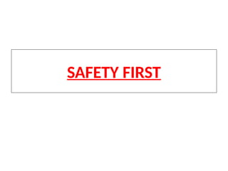 SAFETY FIRST presentation for transportation | PPTX